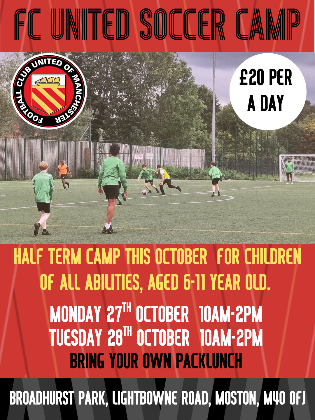 Half Term Football Camp | FC United of Manchester